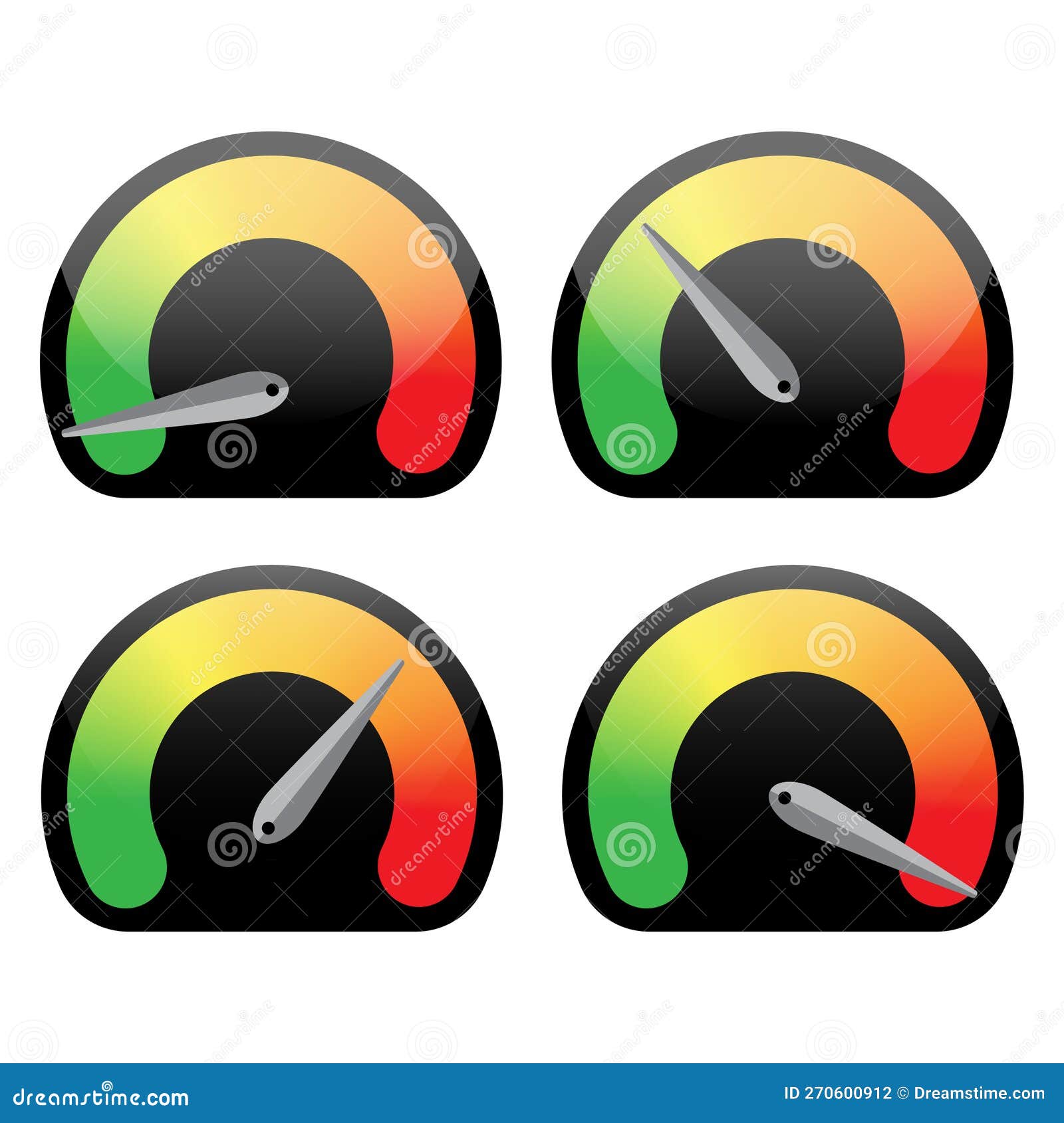Infographie Avec Ensemble De Speedometer. Illustration Vectorielle. Illustration de Vecteur ...