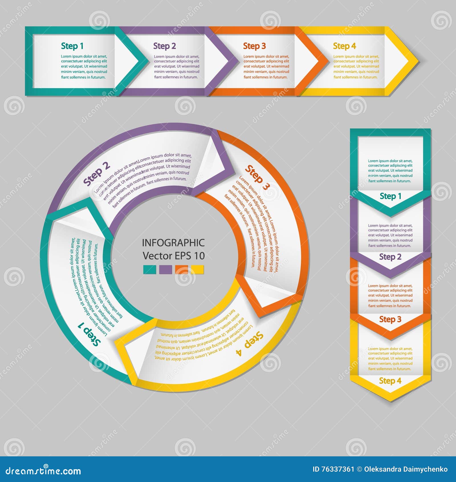 Infographie Module De Diagramme De Processus Illustration de Vecteur ...