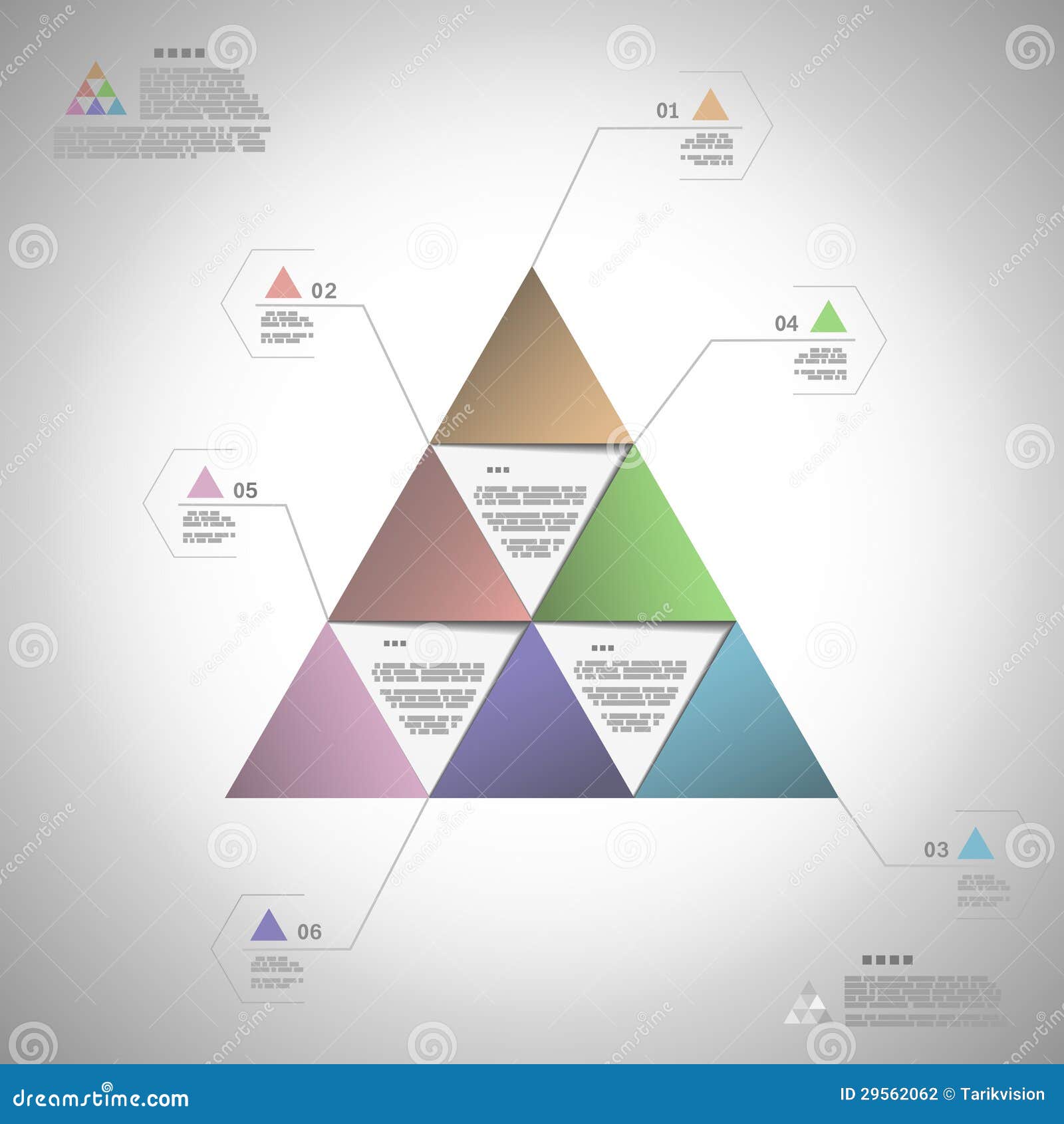 Infogrphic Triangle for Data Presentation Stock Vector - Illustration ...