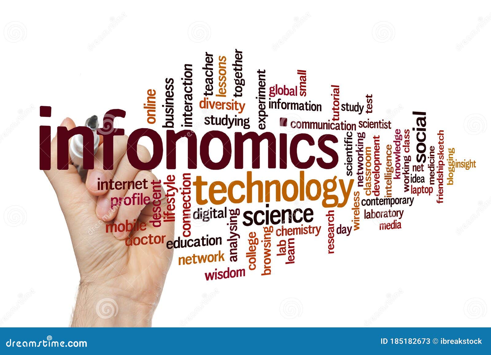 Infonomics Word Cloud Concept Stock Illustration - Illustration of ...