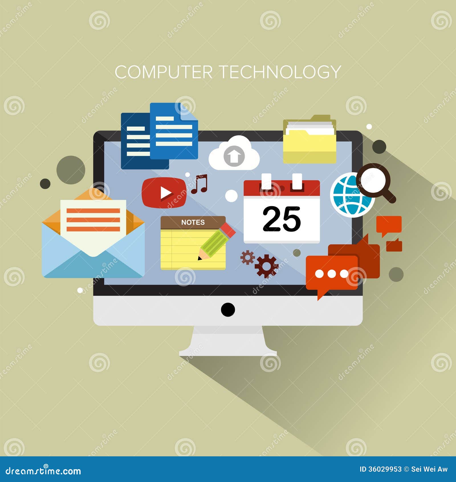 Informática ilustración del vector. Ilustración de datos - 36029953