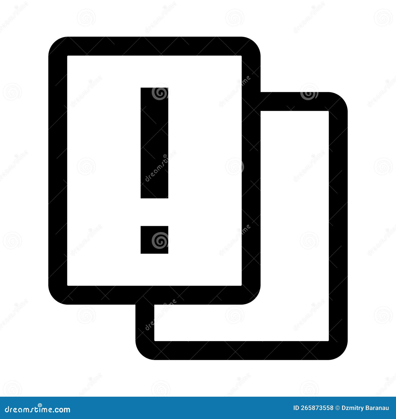 Inform Icon Line Isolated on White Background. Black Flat Thin Icon on ...