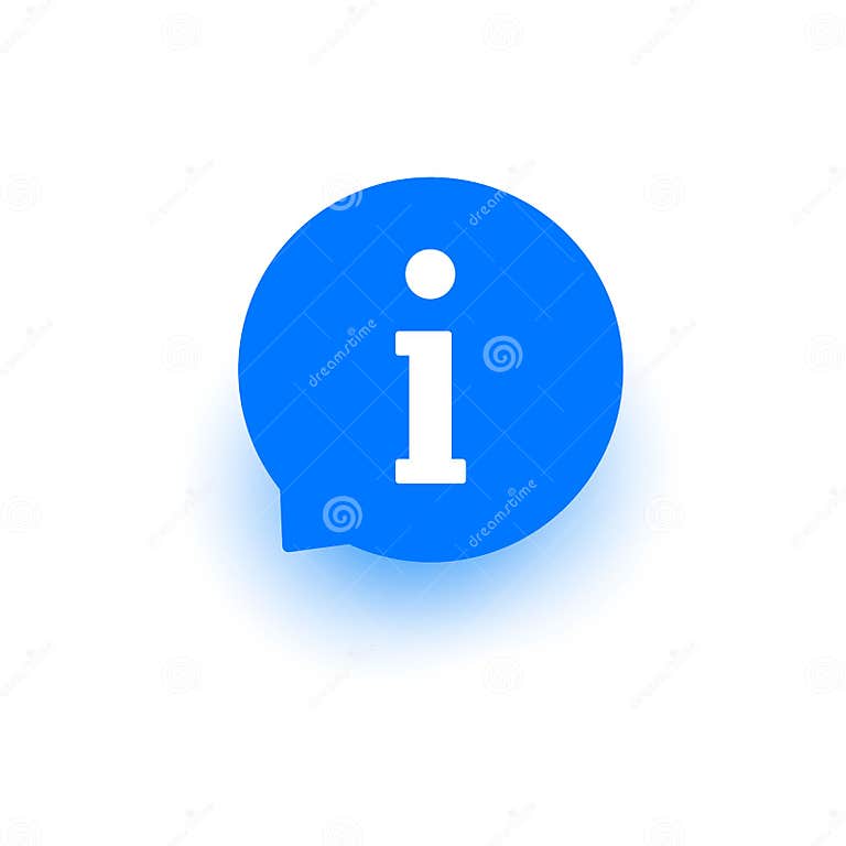 Inform Icon, Vector Info Sign, Symbol, Help Button, Circle Round Flat ...