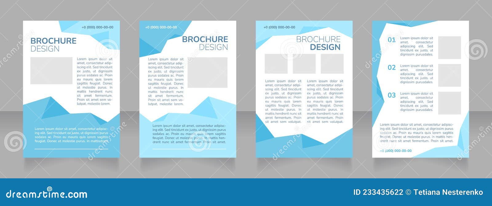 Informal Learning Opportunities Blank Brochure Layout Design. Vertical ...