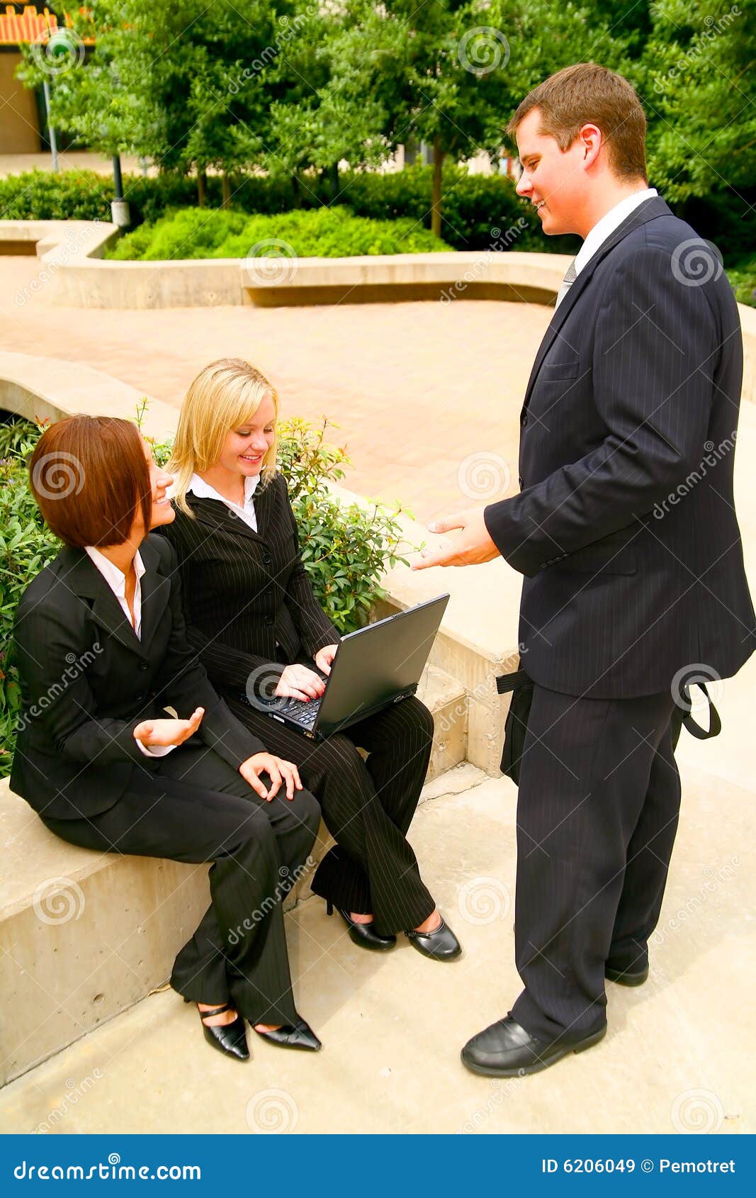 Informal Meeting Outdoor stock image. Image of partner - 6206049