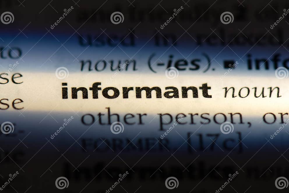 Informant stock image. Image of book, word, paper, english - 126531001