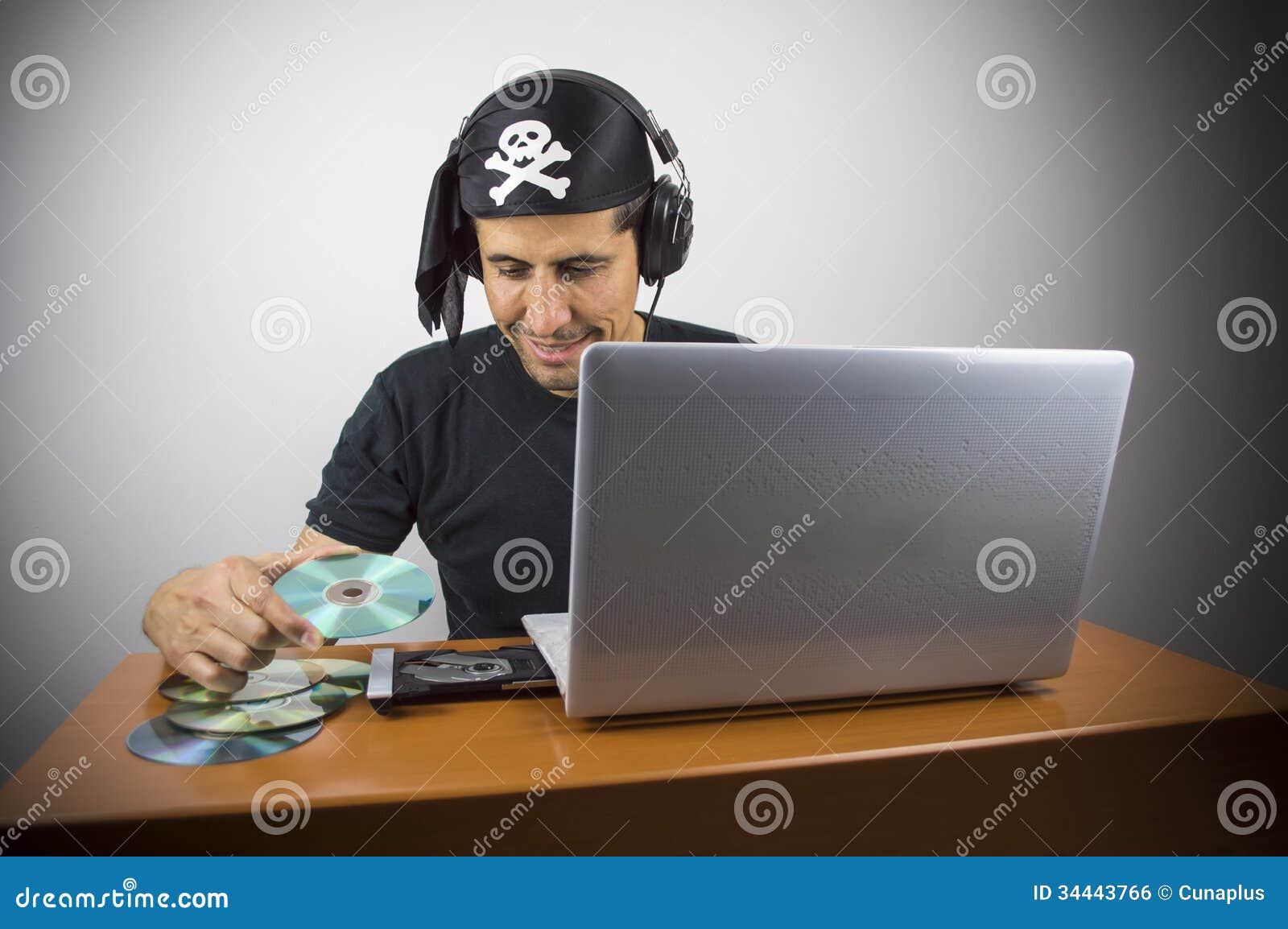 Informatic Hacker Stealing Music Stock Photo - Image of download ...