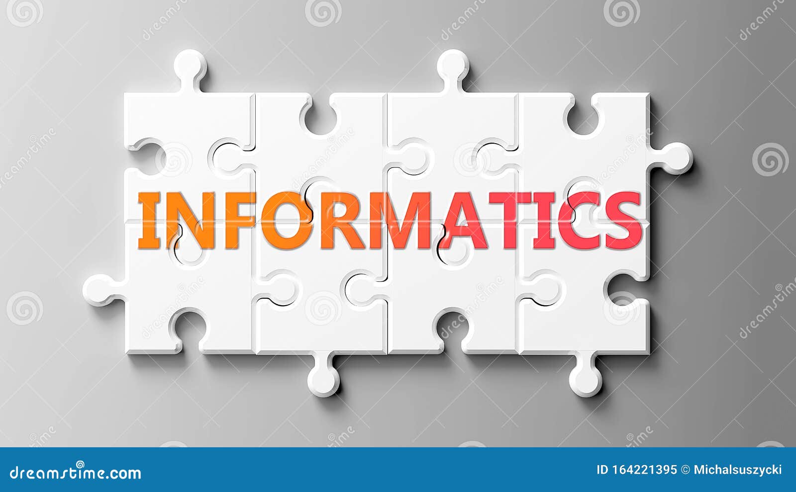 Informatics Complex Like a Puzzle - Pictured As Word Informatics on a ...