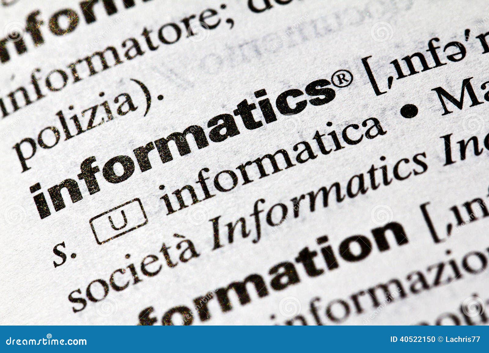 Informatics stock photo. Image of translation, vocabulary - 40522150