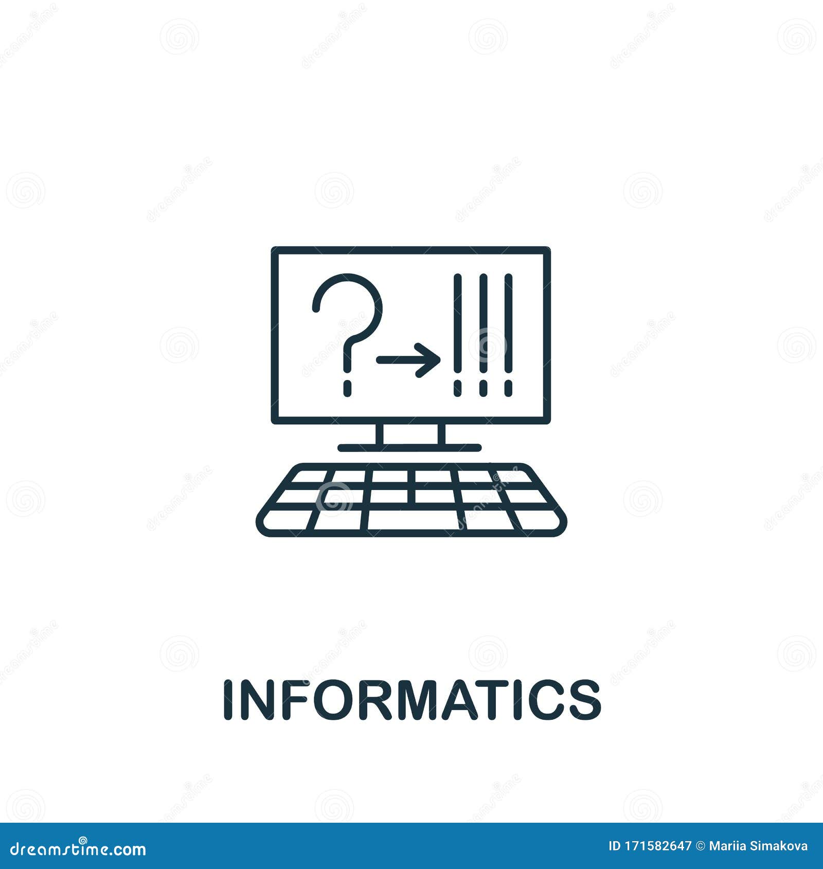 Informatics Icon from Science Collection. Simple Line Element ...