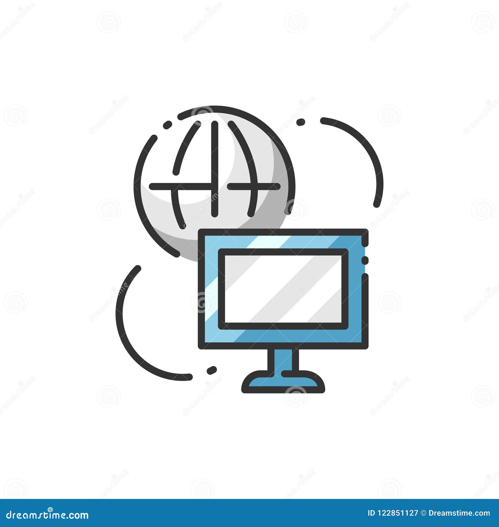 Informatics subjects stock vector. Illustration of system - 122851127