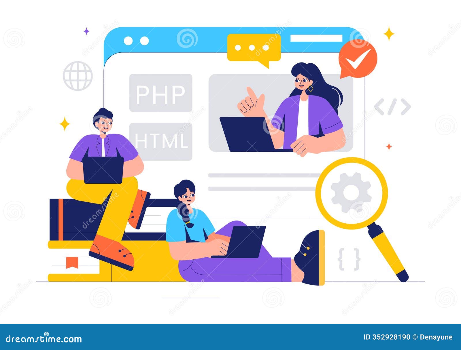 Informatics Vector Illustration Featuring Logistics and Supply Chain ...