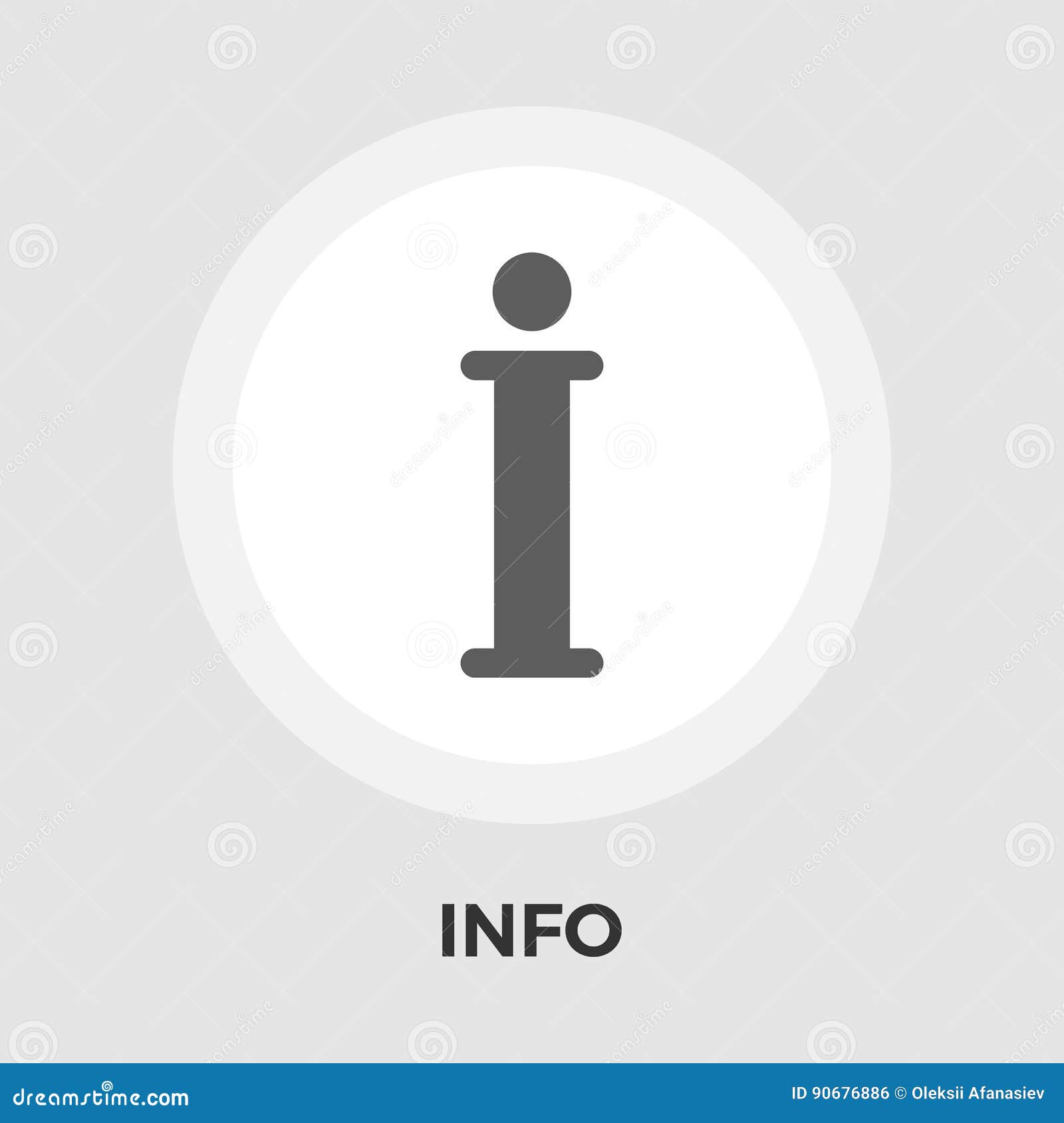 Informatie Vector Vlak Pictogram Vector Illustratie - Illustration of ...