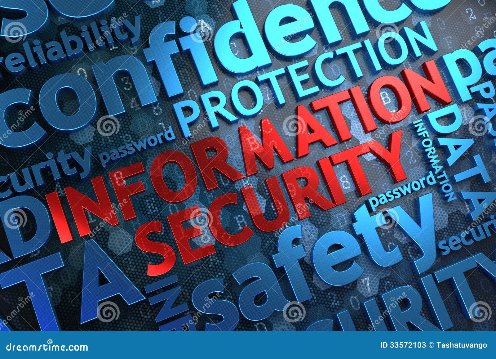 Informatiebeveiliging. Wordcloudconcept. Stock Foto's - Afbeelding ...