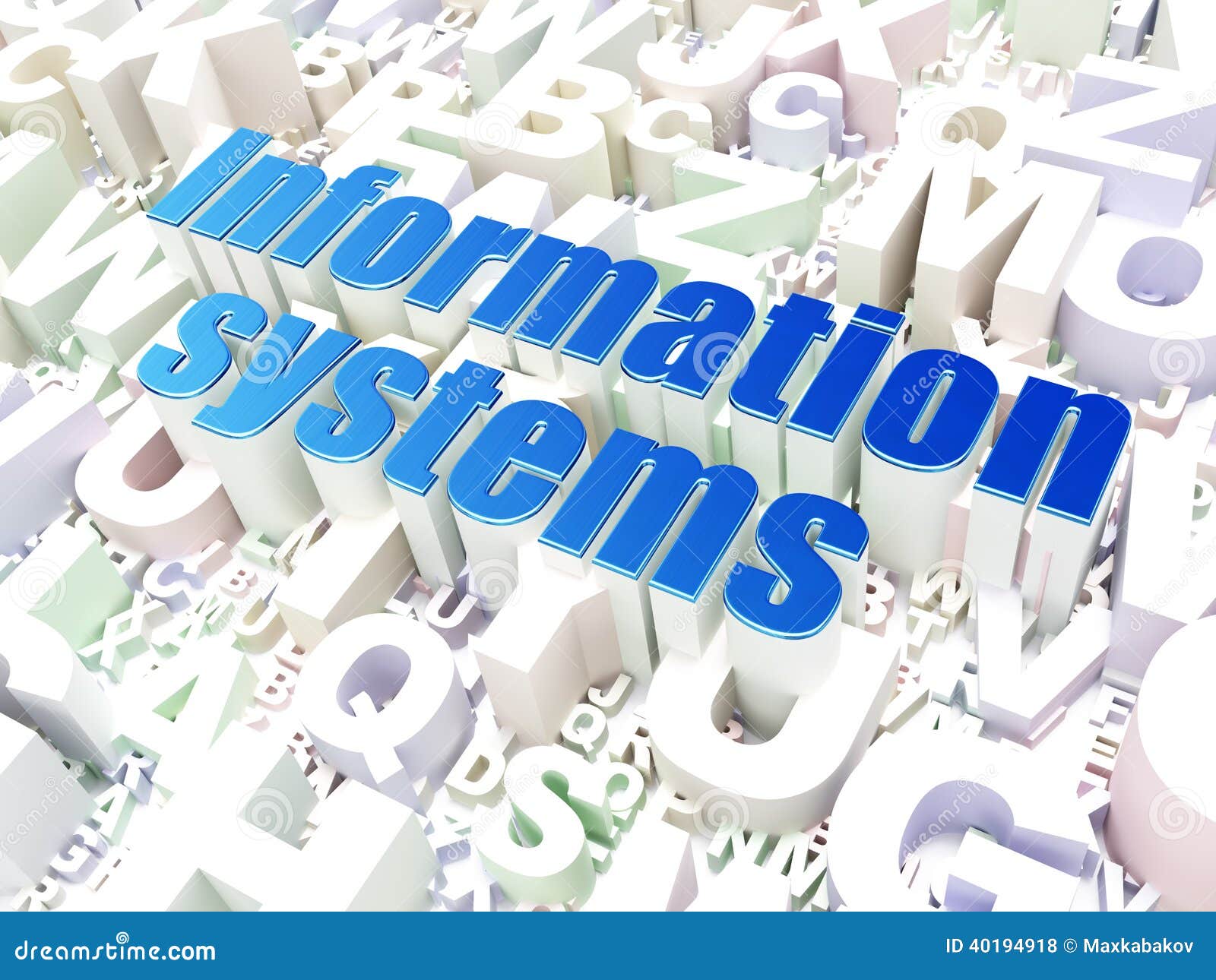 Informatieconcept: Informatiesystemen Op Alfabetachtergrond Stock Foto ...