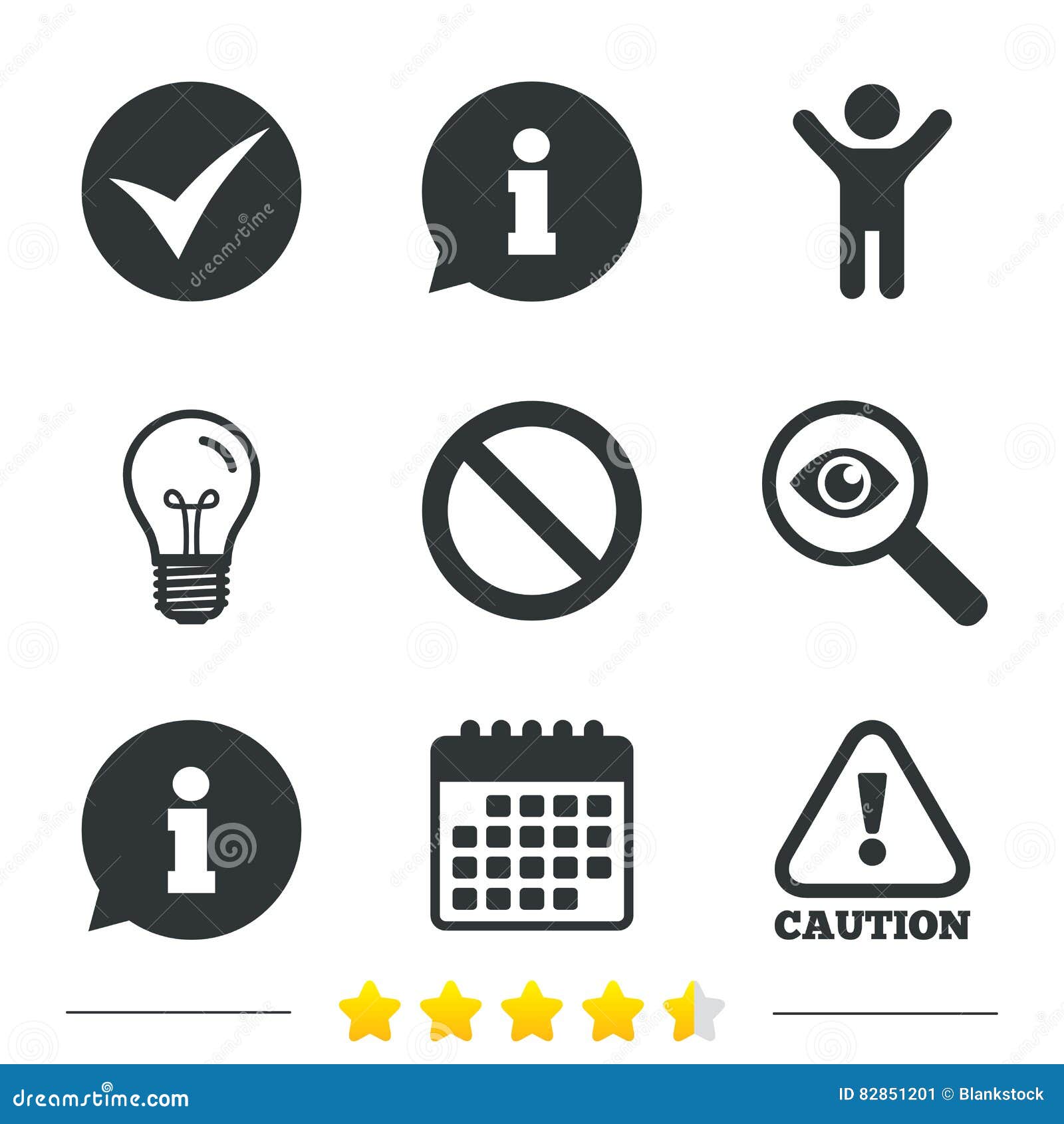 Informatiepictogrammen Het Symbool Van Het Eindeverbod Vector ...