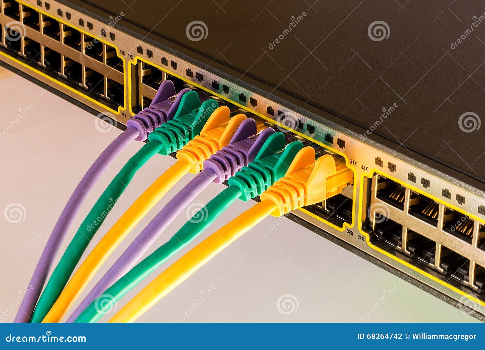 Informatietechnologie Computernetwerk, Telecommunicatie Stock Foto ...