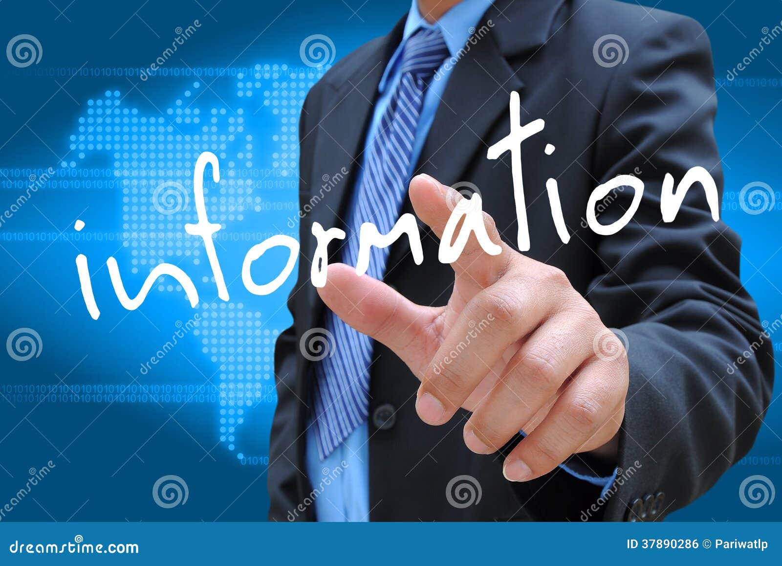 Information stock photo. Image of necktie, business, click - 37890286