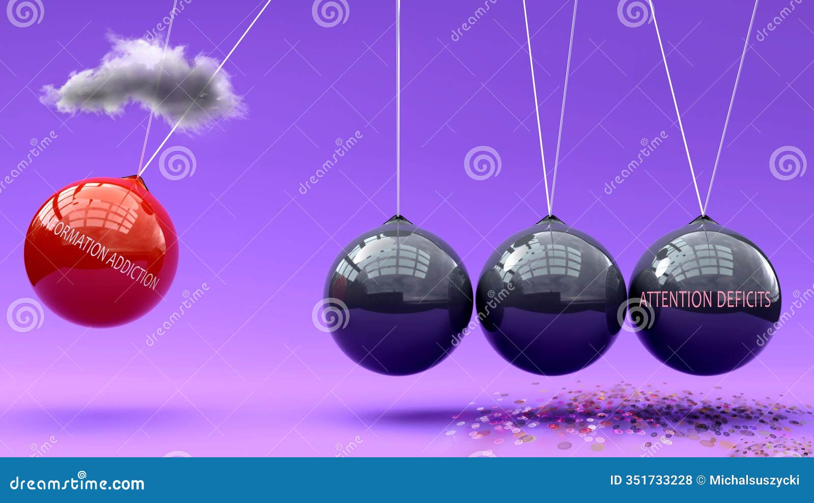 Information Addiction Leads To Attention Deficits. a Newton Cradle ... Information Addiction Leads To Attention Deficits. a Newton Cradle ...