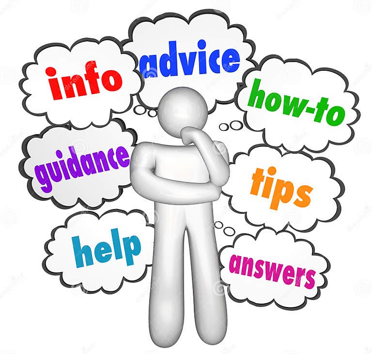 Information Advice How To Thinker Thought Clouds Help Stock ...