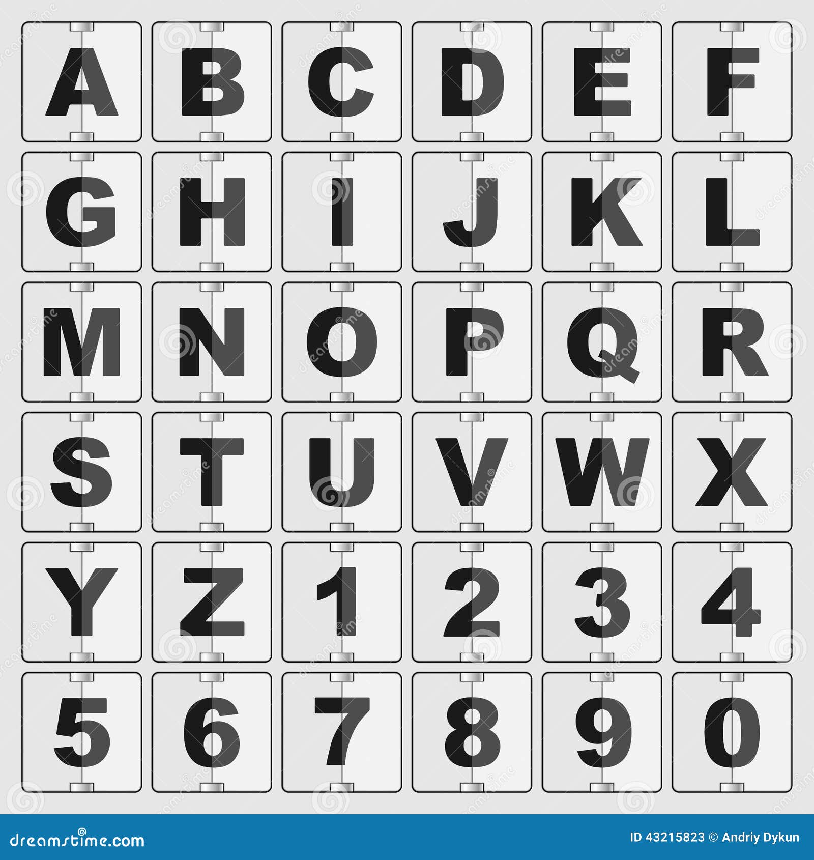 Information Alphabet and Digits Stock Vector - Illustration of ...