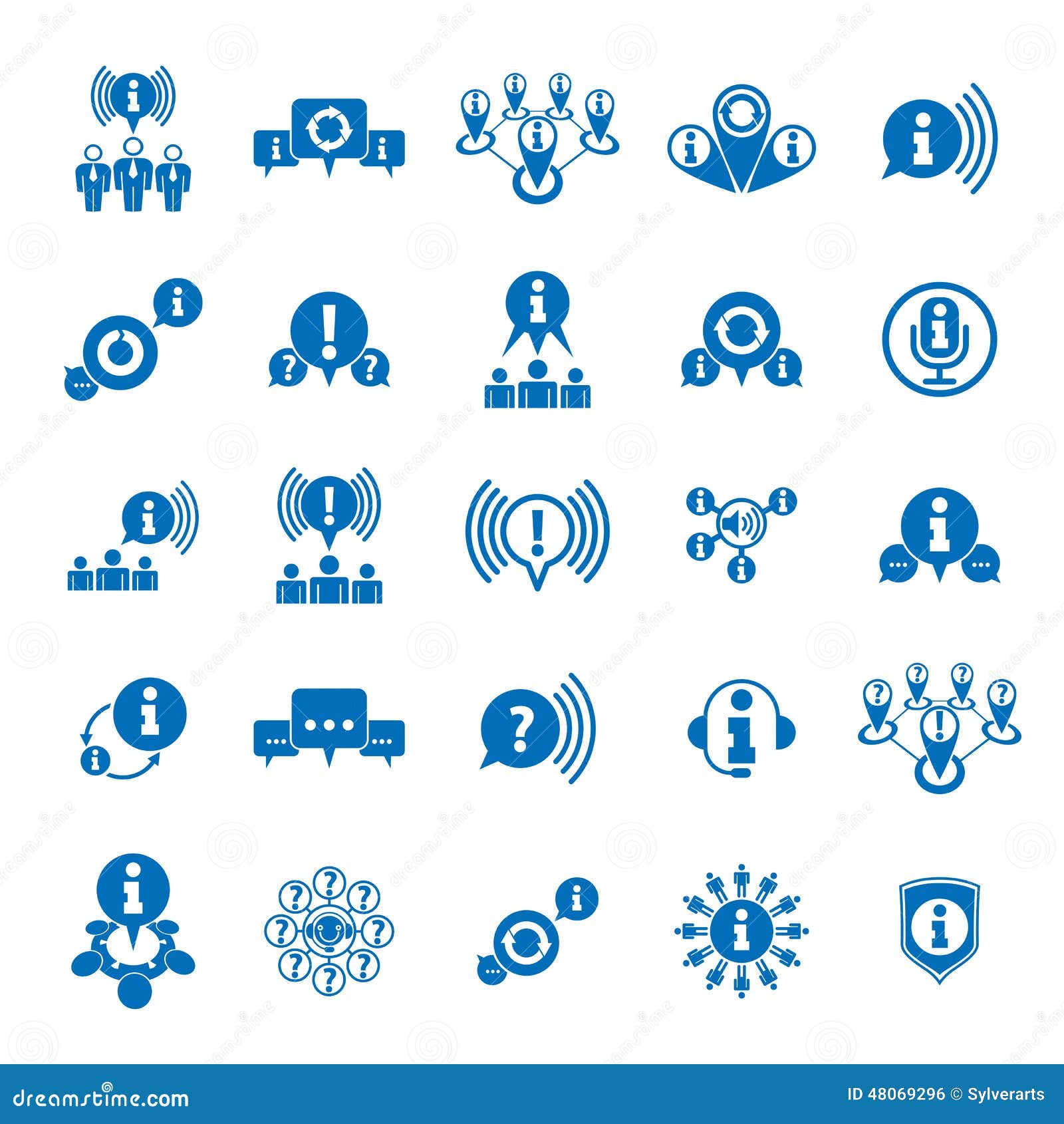 Information Analyzing Collecting and Exchange Theme Icon Set, an Stock ...
