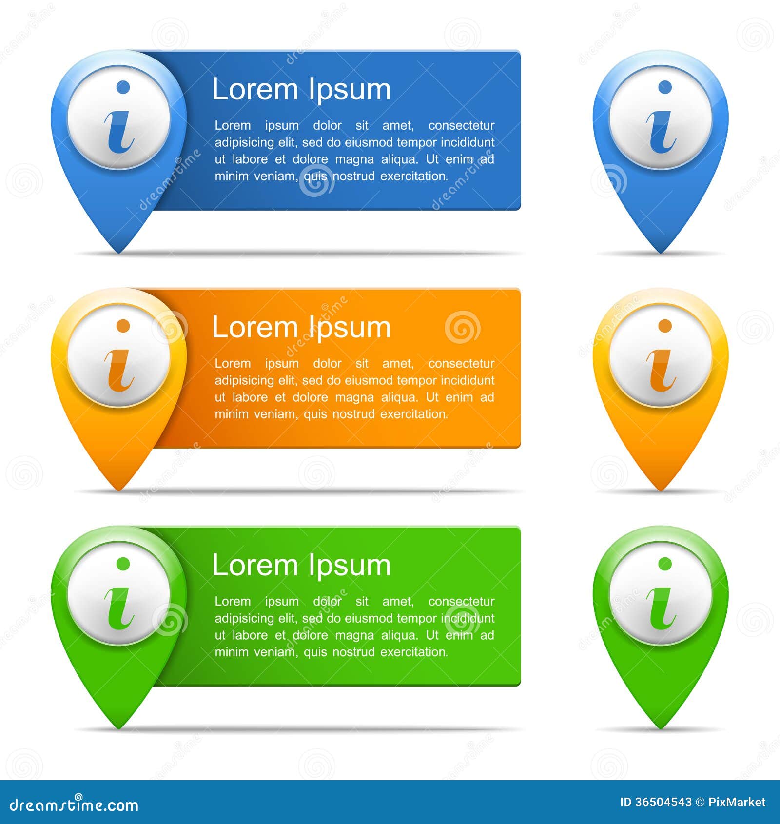 Information Banners stock vector. Illustration of color - 36504543
