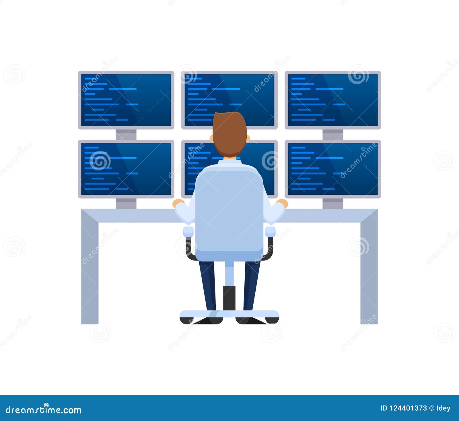 Information Base, Server Installation, Employee Working For Computers ...