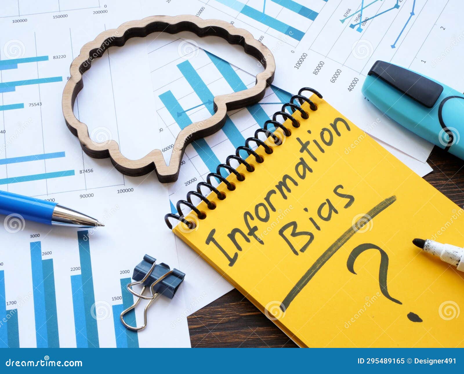Information Bias Sign and Papers with Data. Stock Image - Image of bias ...