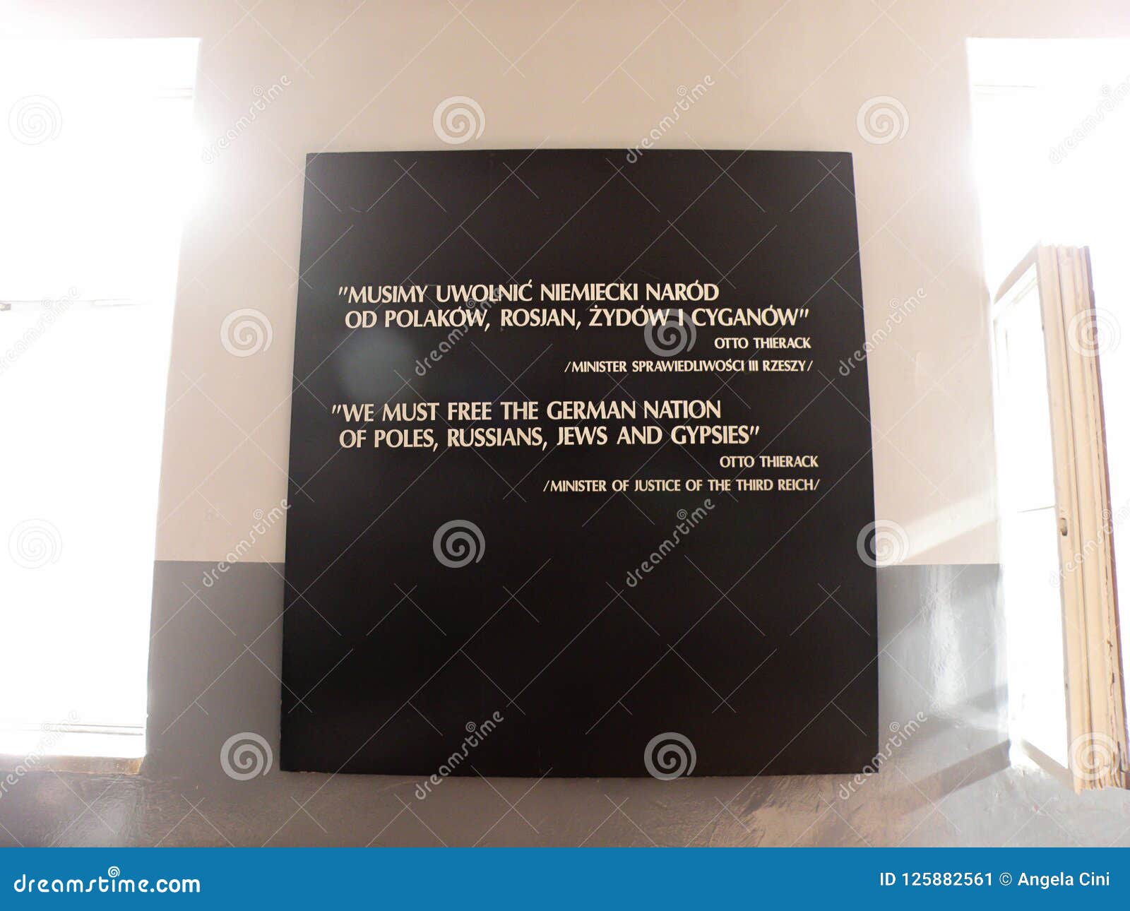 Information Board in Auschwitz Concentration Camp Editorial Photo ...