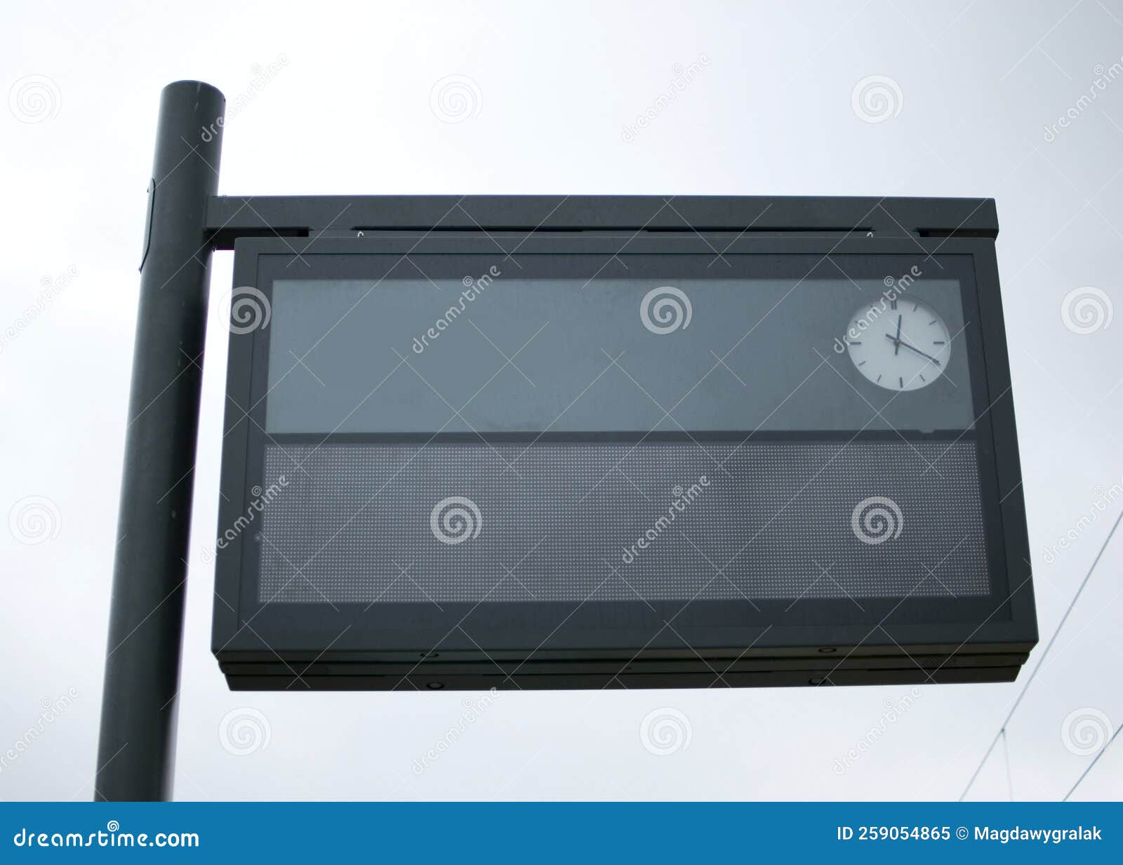Information Board on Bus Station. Stock Image - Image of placard ...