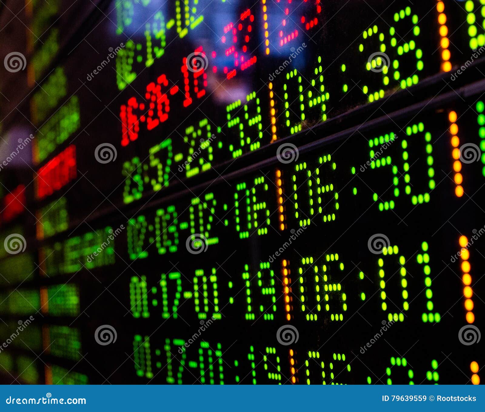 Information Board with Train Schedule Stock Image - Image of numeral ...