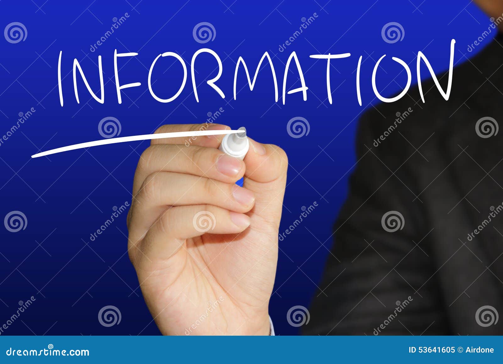 Information stock image. Image of communication, hand - 53641605