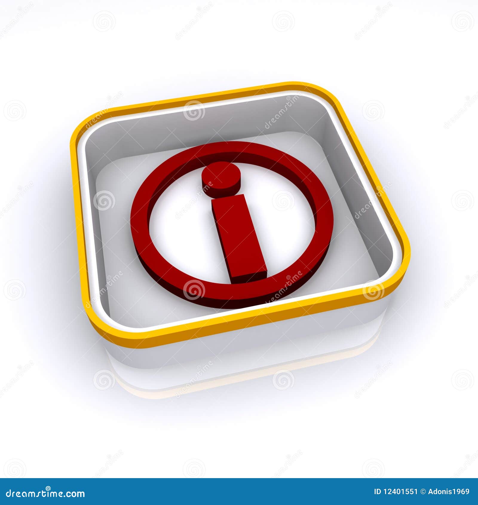 Information button stock illustration. Illustration of single - 12401551