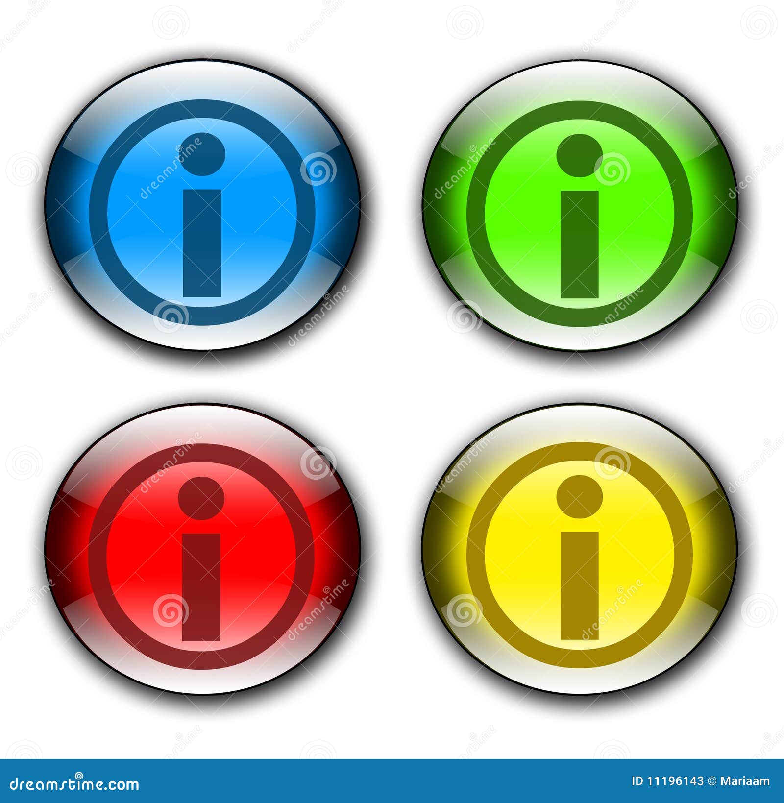 Information button set stock illustration. Illustration of glossy ...