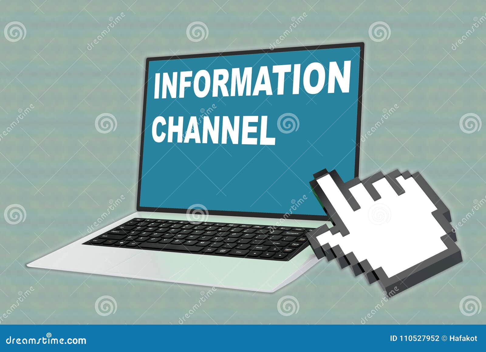 INFORMATION CHANNEL Concept Stock Illustration - Illustration of global ...