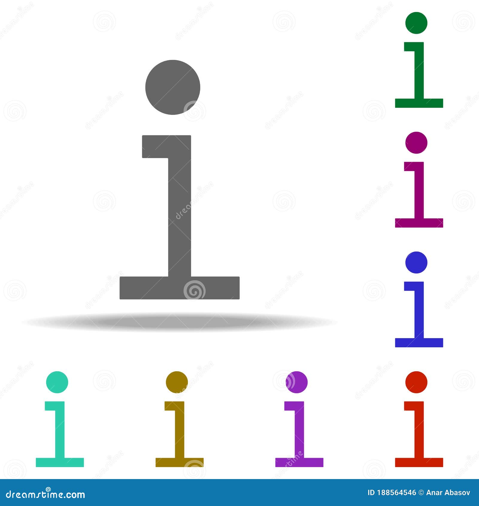 Information Character Icon. Elements of Web in Multi Color Style Icons ...