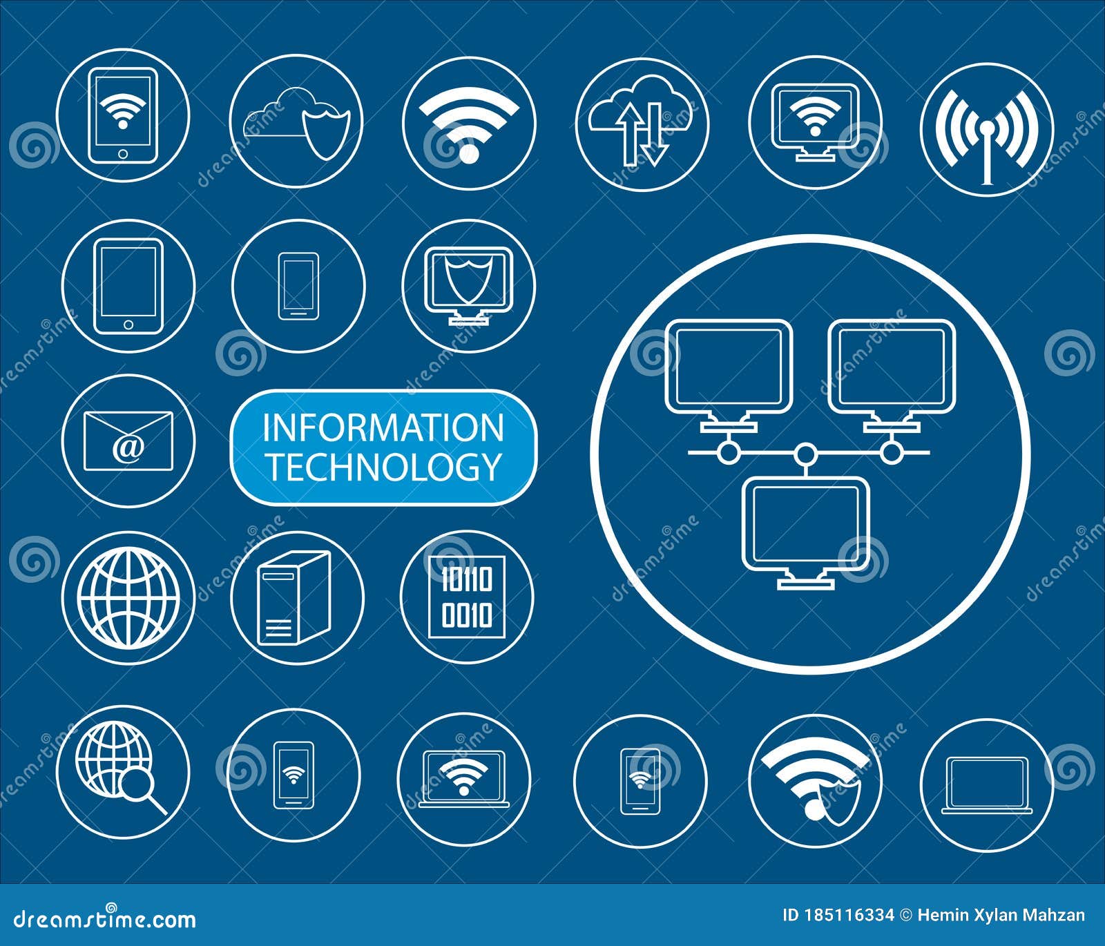 ICT icons set stock vector. Illustration of circular - 185116334 ICT icons set stock vector. Illustration of circular - 185116334