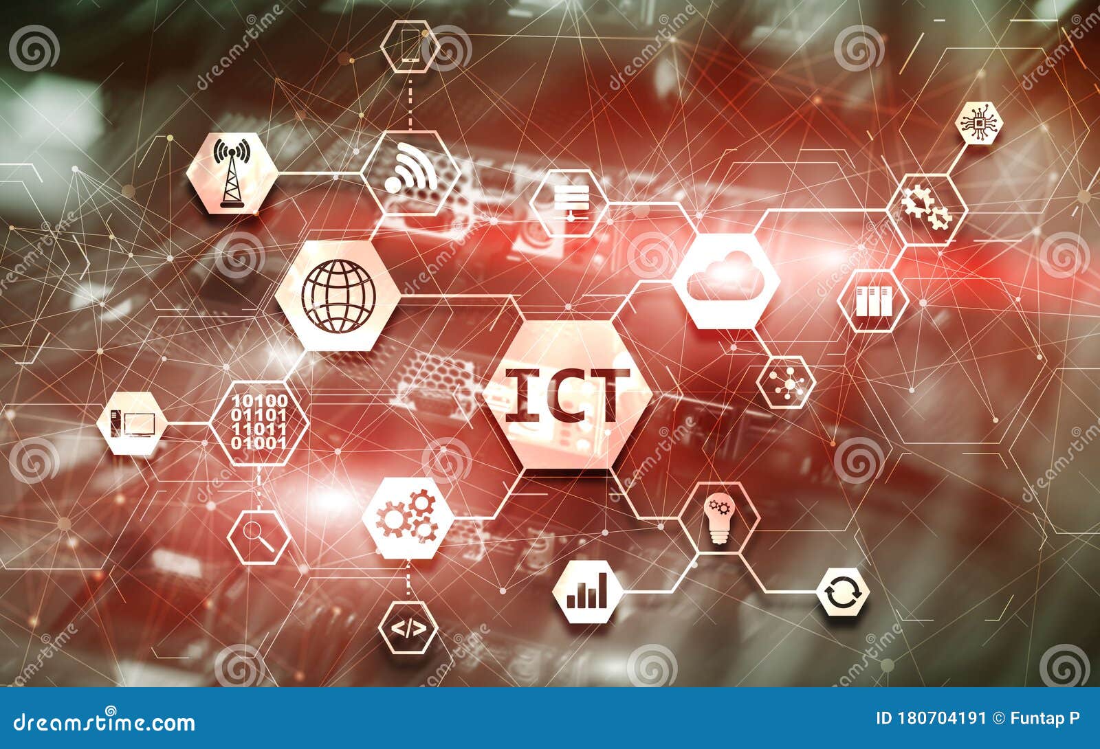 ICT - Information And Communications Technology Concept On Server Room ...