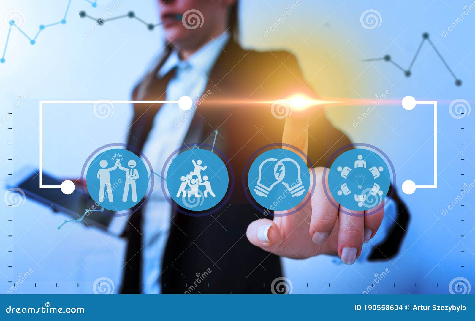 Information Computerization with Infographic Elements and Flat Icons ...