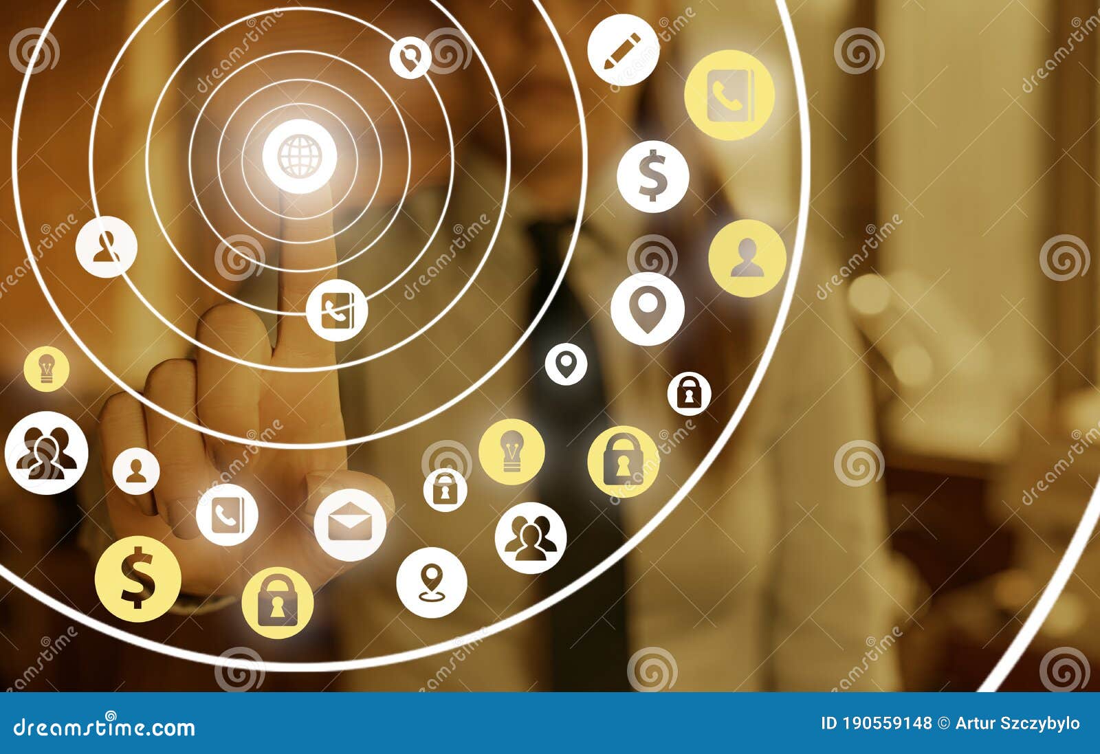 Information Computerization with Infographic Elements and Flat Icons ...
