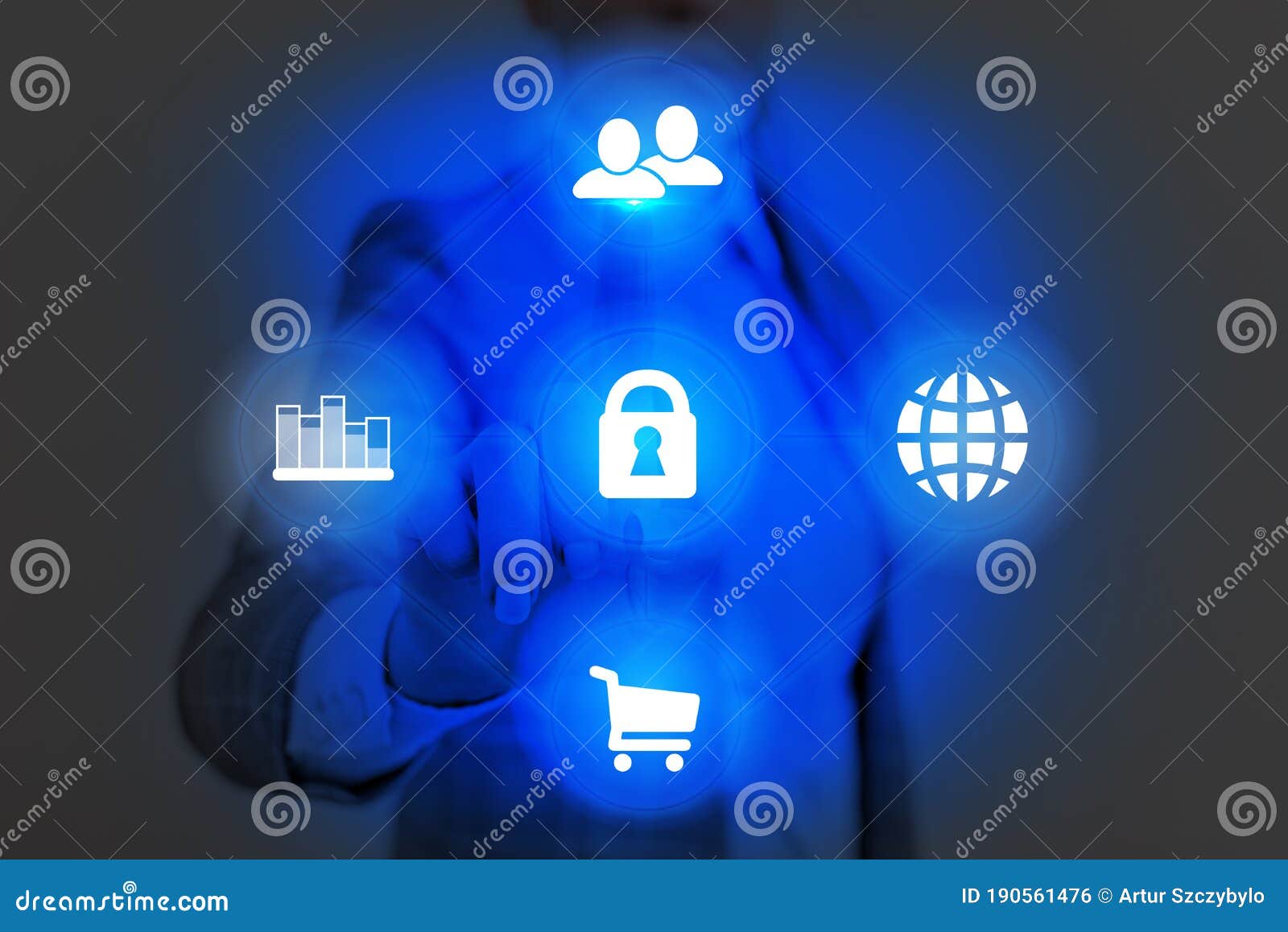 Information Computerization with Infographic Elements and Flat Icons ...