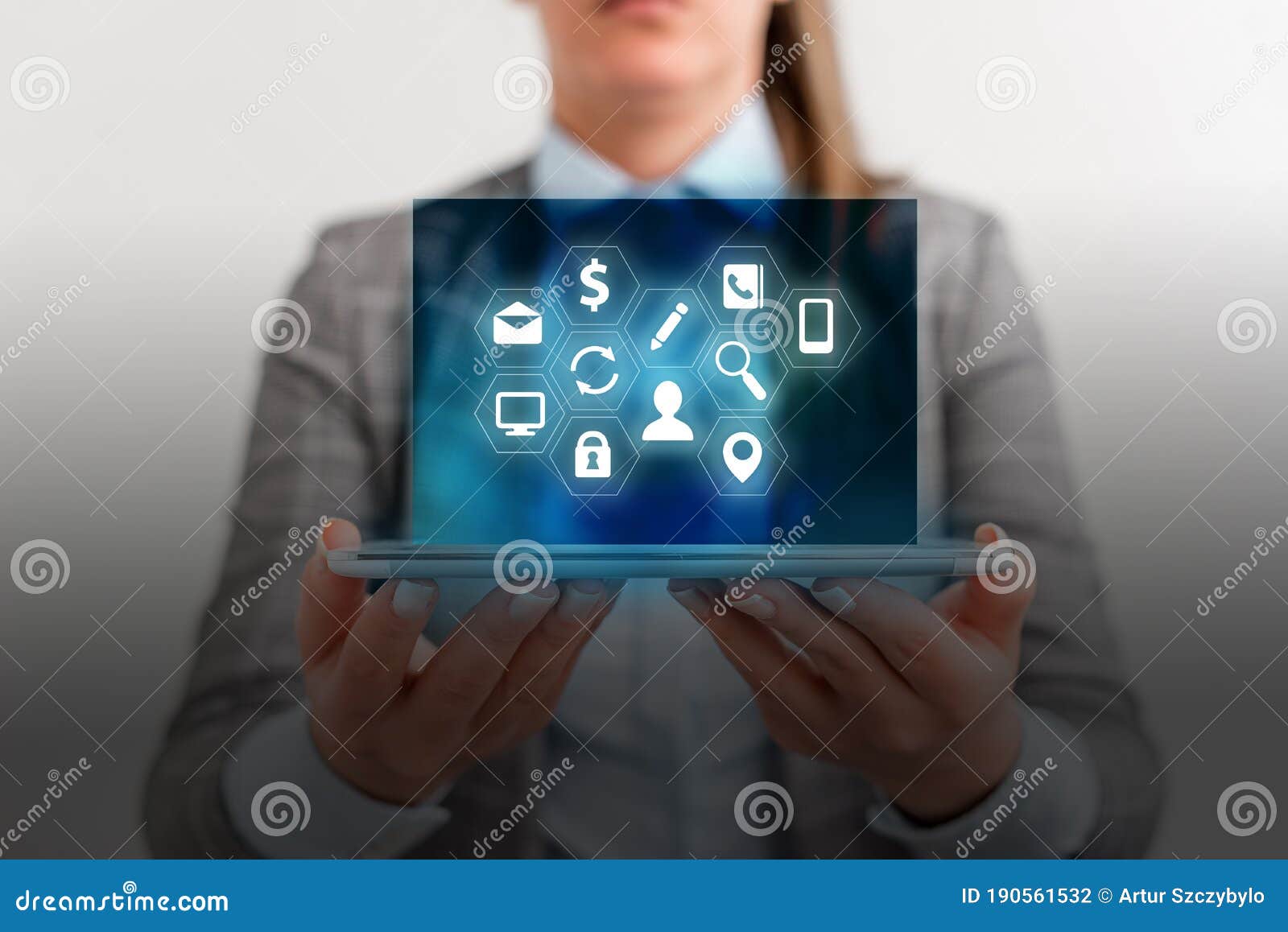 Information Computerization with Infographic Elements and Flat Icons ...