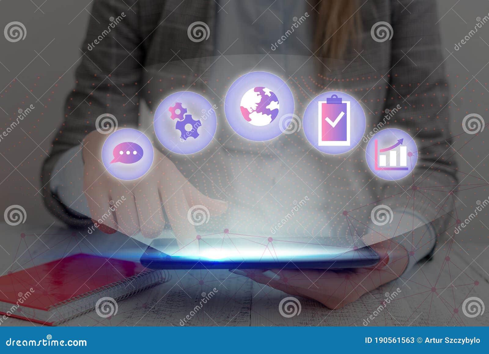 Information Computerization with Infographic Elements and Flat Icons ...