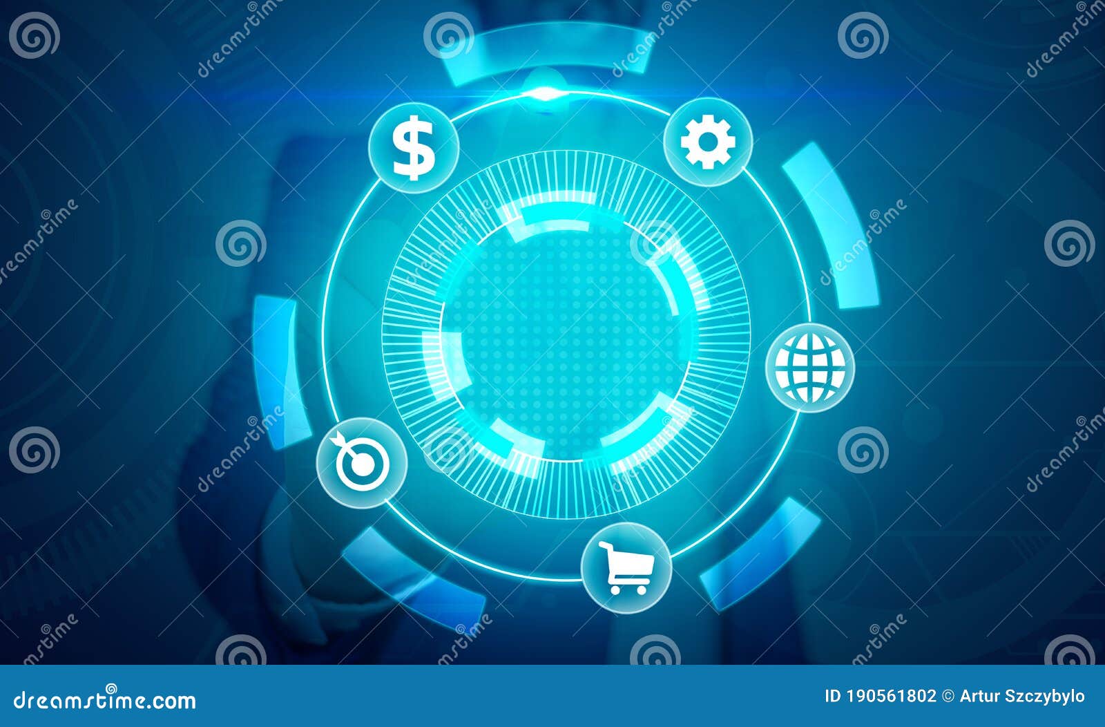 Information Computerization with Infographic Elements and Flat Icons ...