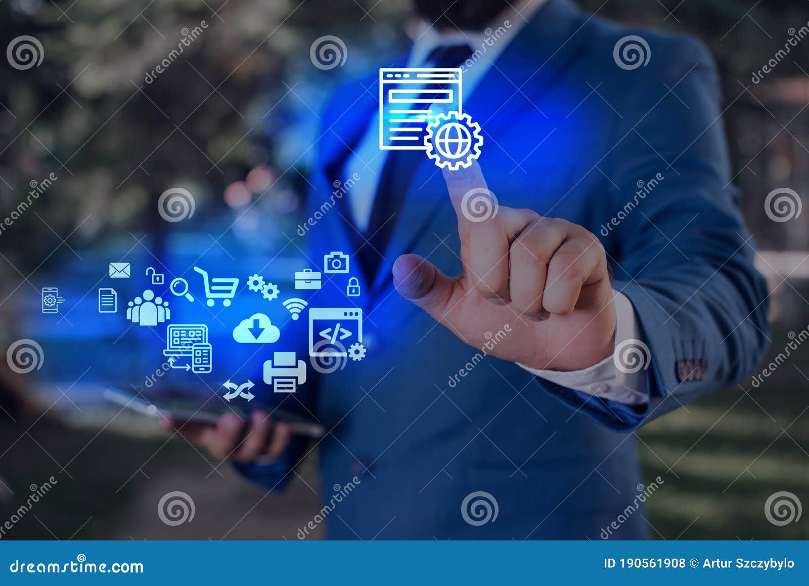 Information Computerization with Infographic Elements and Flat Icons ...