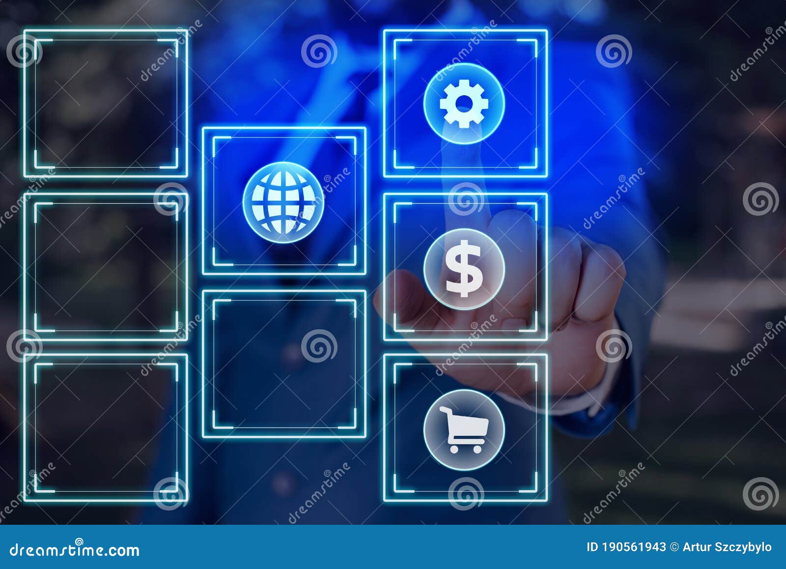 Information Computerization with Infographic Elements and Flat Icons ...