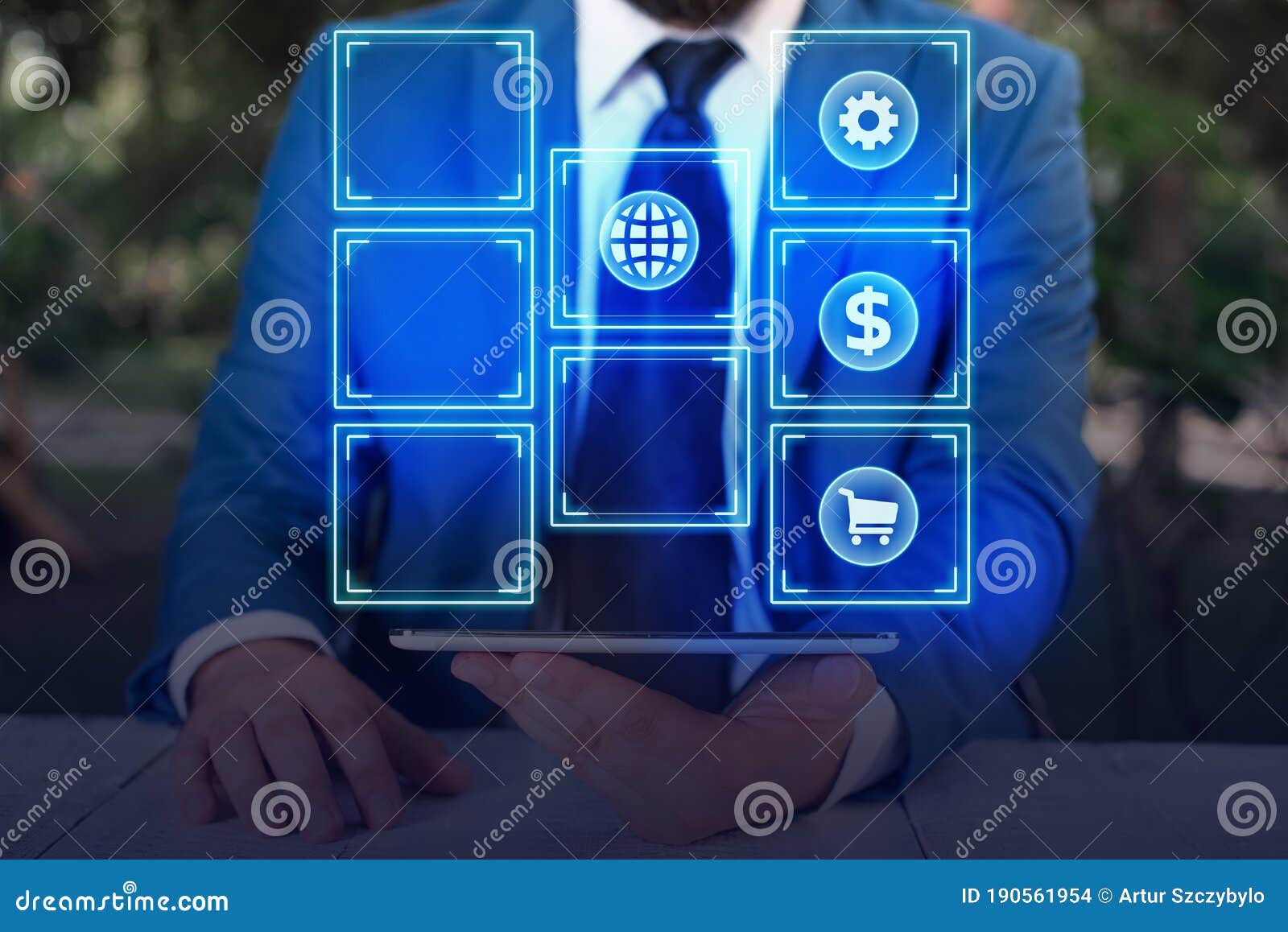 Information Computerization with Infographic Elements and Flat Icons ...