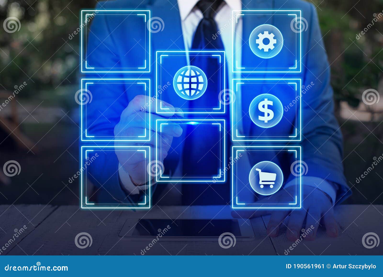 Information Computerization with Infographic Elements and Flat Icons ...