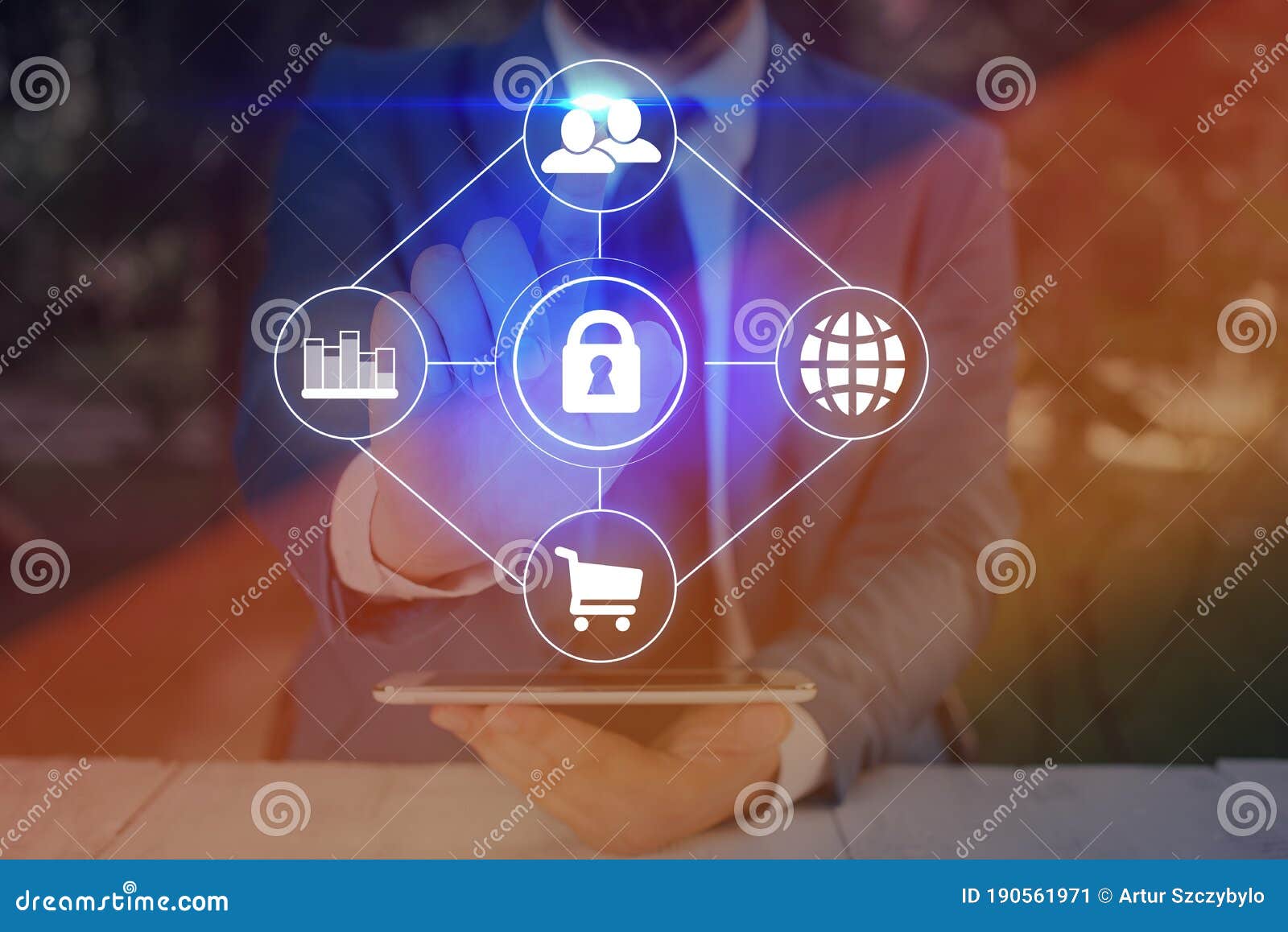 Information Computerization with Infographic Elements and Flat Icons ...